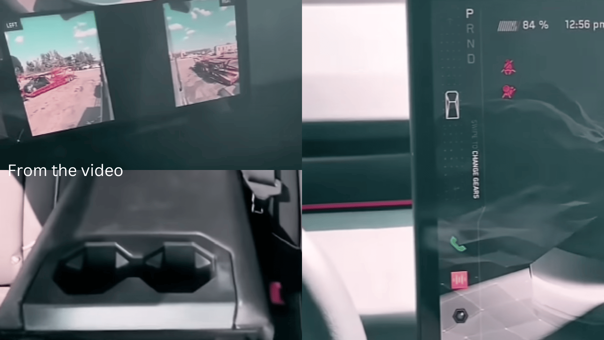 Cybertruck Interior Reveals New Tech, Cupholders, And A Big Glass Roof