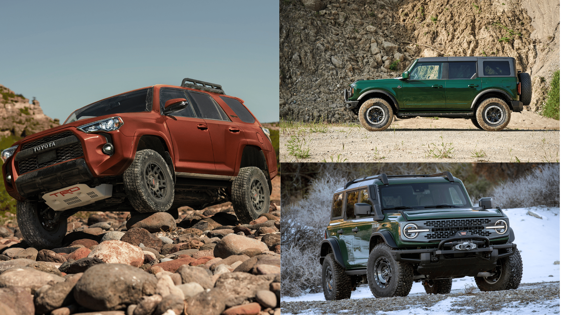 2024 Toyota 4Runner Vs the 2024 Ford Bronco