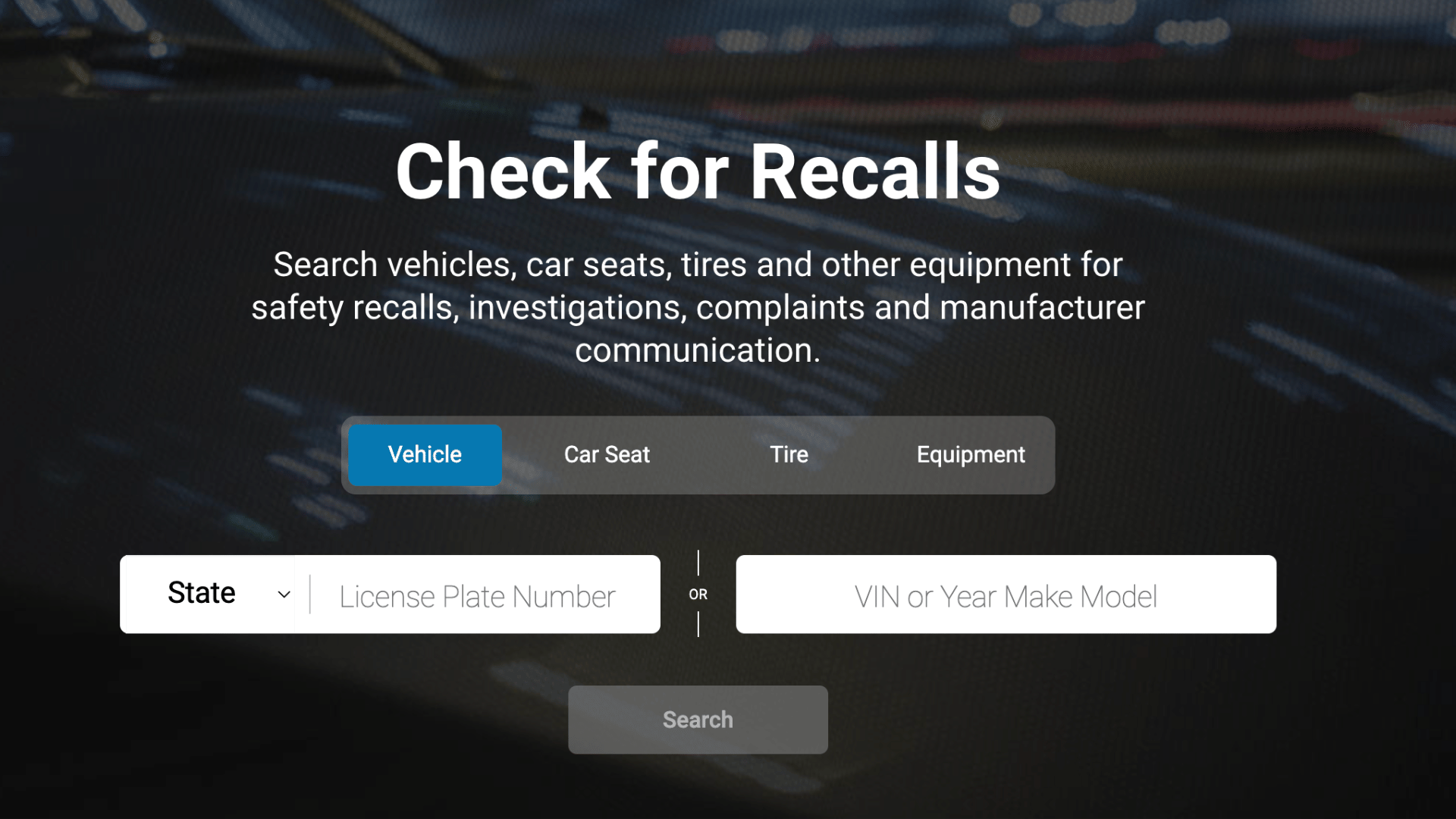 NHTSA Introduces License Plate Recall Tool During Vehicle Safety ...