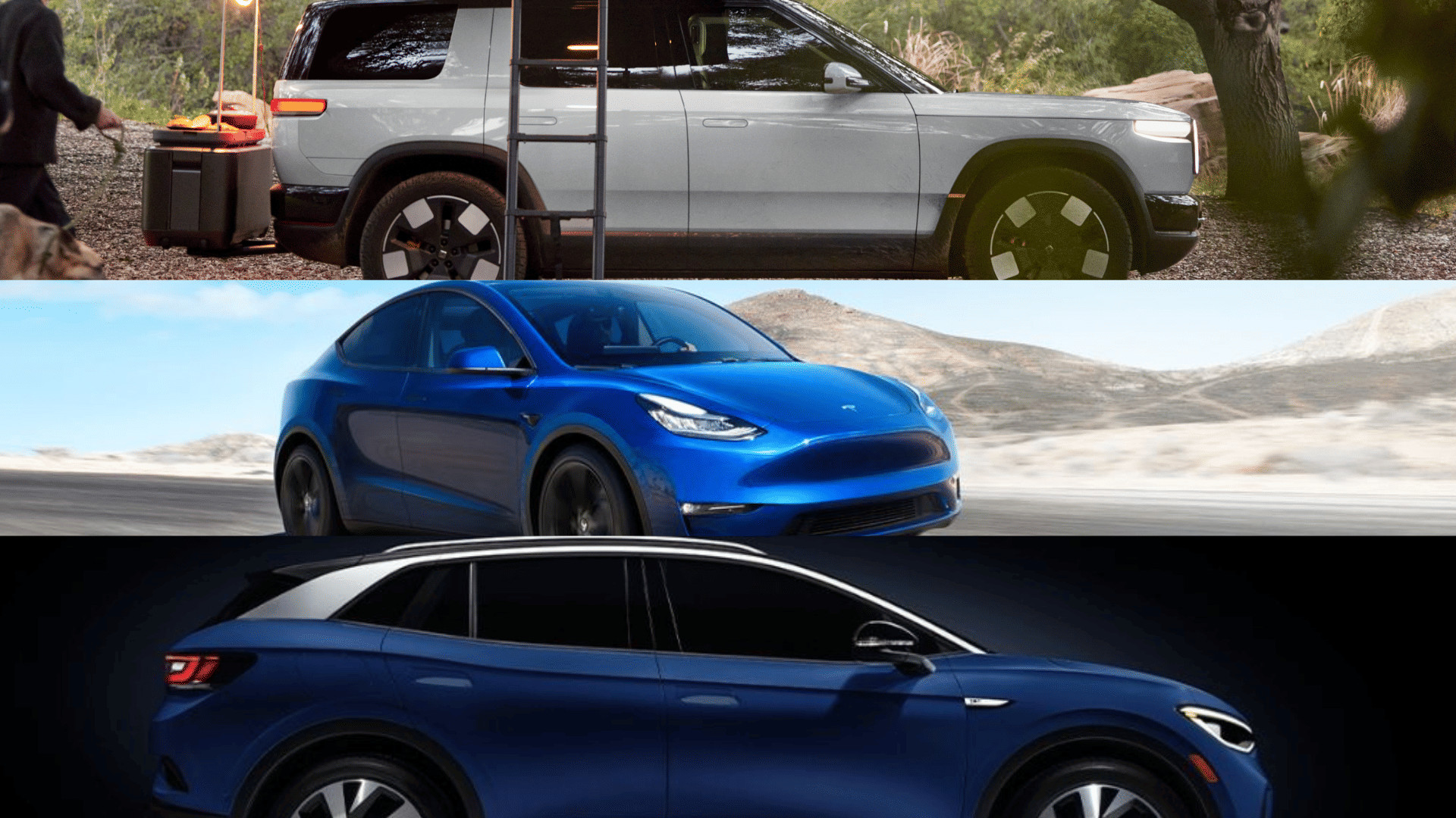 Tesla Model Y vs Rivian R2 vs Volkswagen ID.4